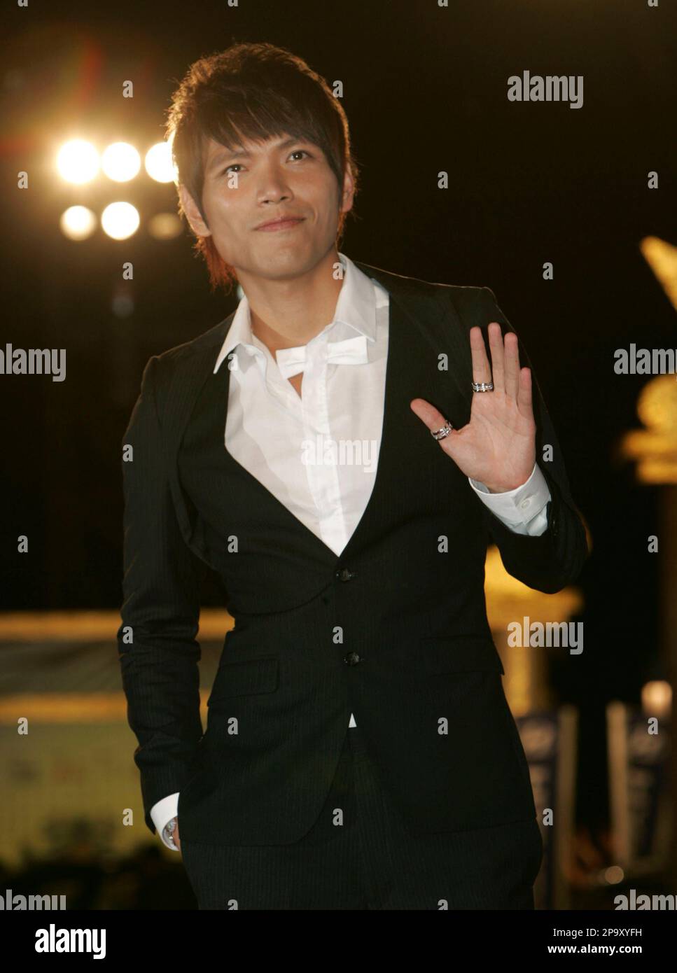 Taiwanese singer Auska Yang arrives for the 19th Golden Melody Awards ...