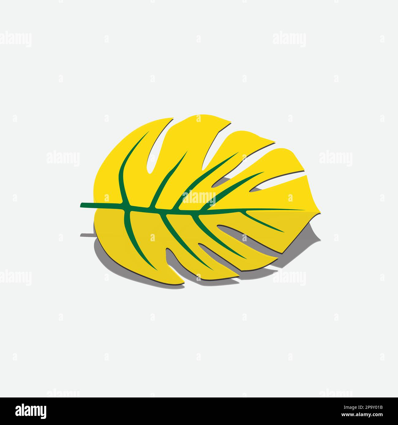 leave vector art on white background Stock Vector Image & Art - Alamy