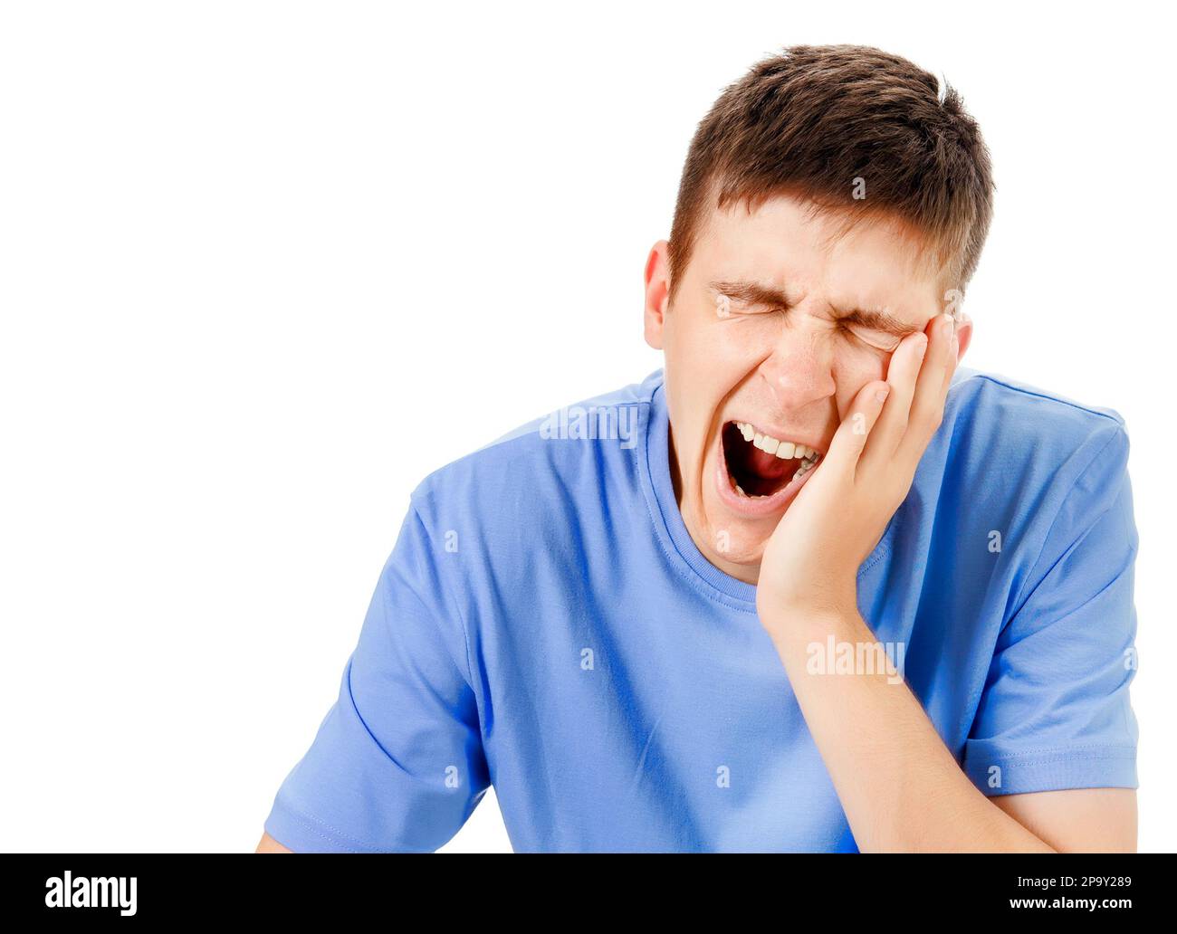 Adult human yawning hi-res stock photography and images - Alamy