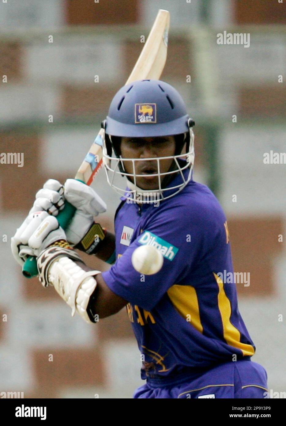 Sri Lankan batsman Chamara Kapugedera plays a shot against India during ...