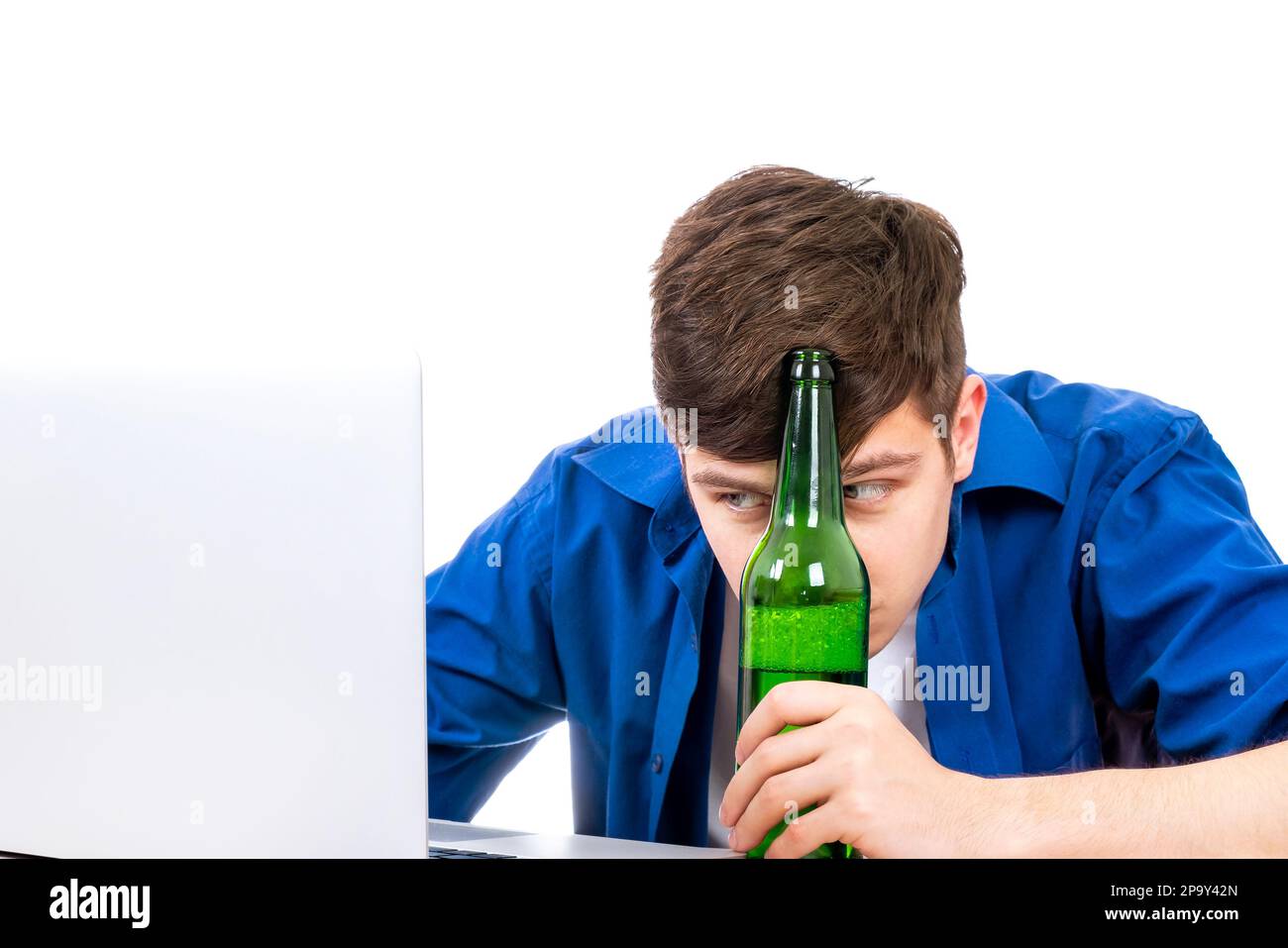 Drunk student laptop hi-res stock photography and images - Alamy
