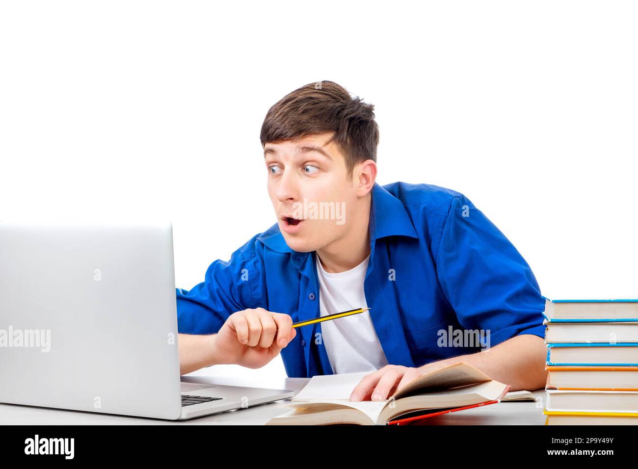 Pupil puzzled computer hi-res stock photography and images - Alamy