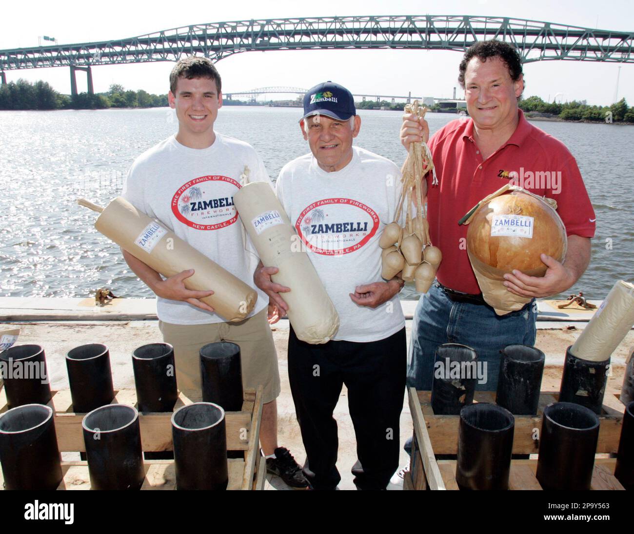 From left, Jared Zambelli, 20, Louis Zambelli, 82 and George Zambelli ...