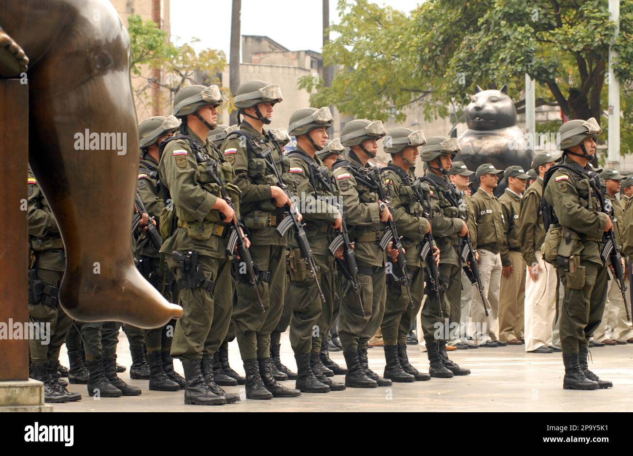 Members of a new police force, created to reinforce the fight against ...