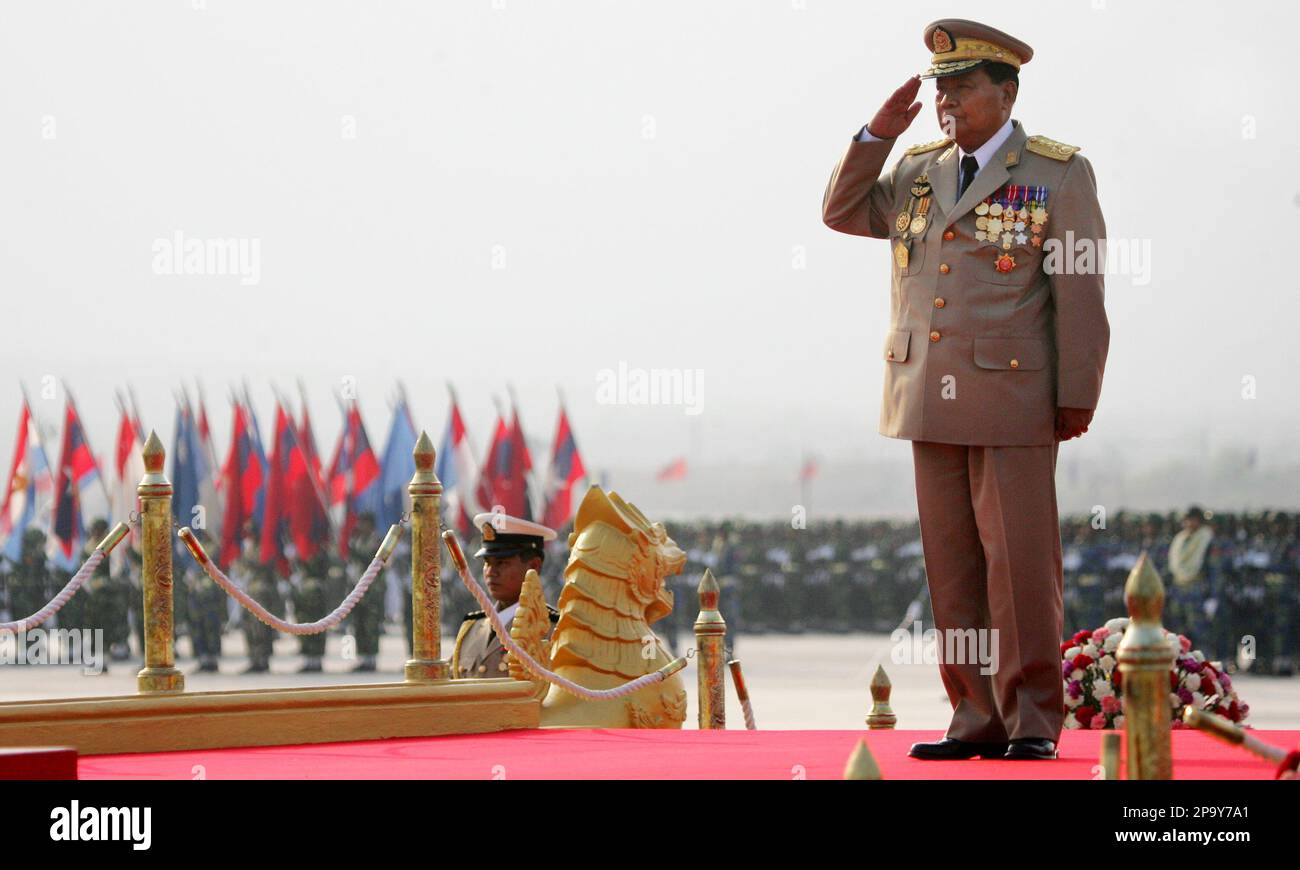 ** FILE ** In this March 27, 2007 file photo, Myanmar's ruling leader ...