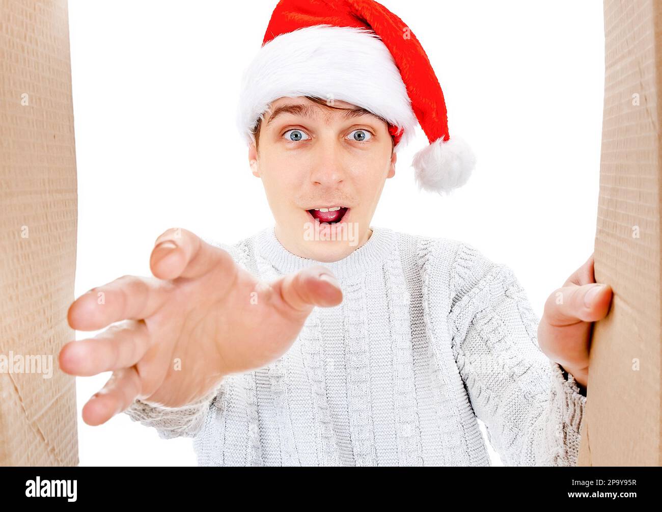 Hand reaching into box hi-res stock photography and images - Alamy