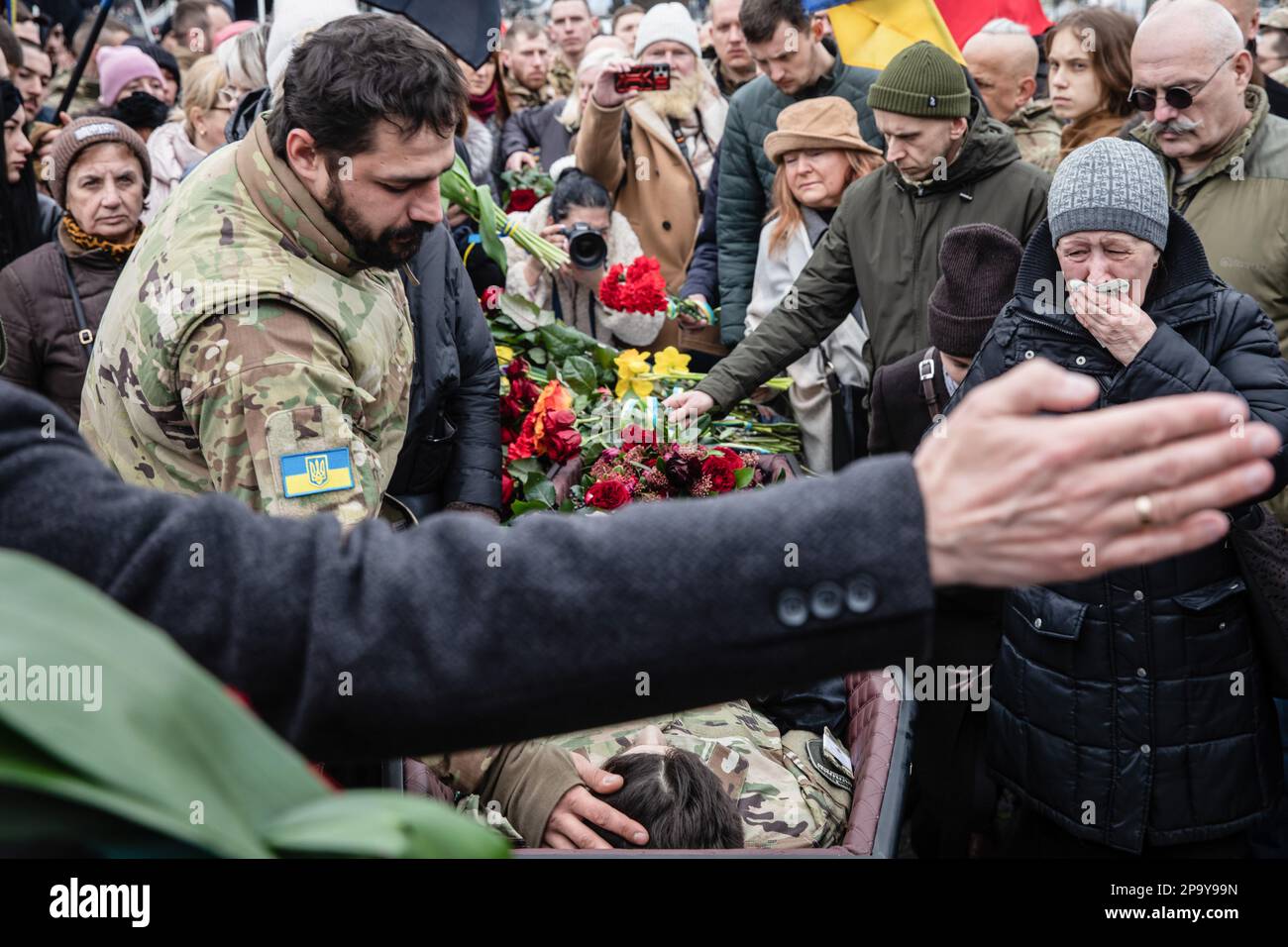 (EDITORS NOTE: Image depicts death)Family and friends as well as ...