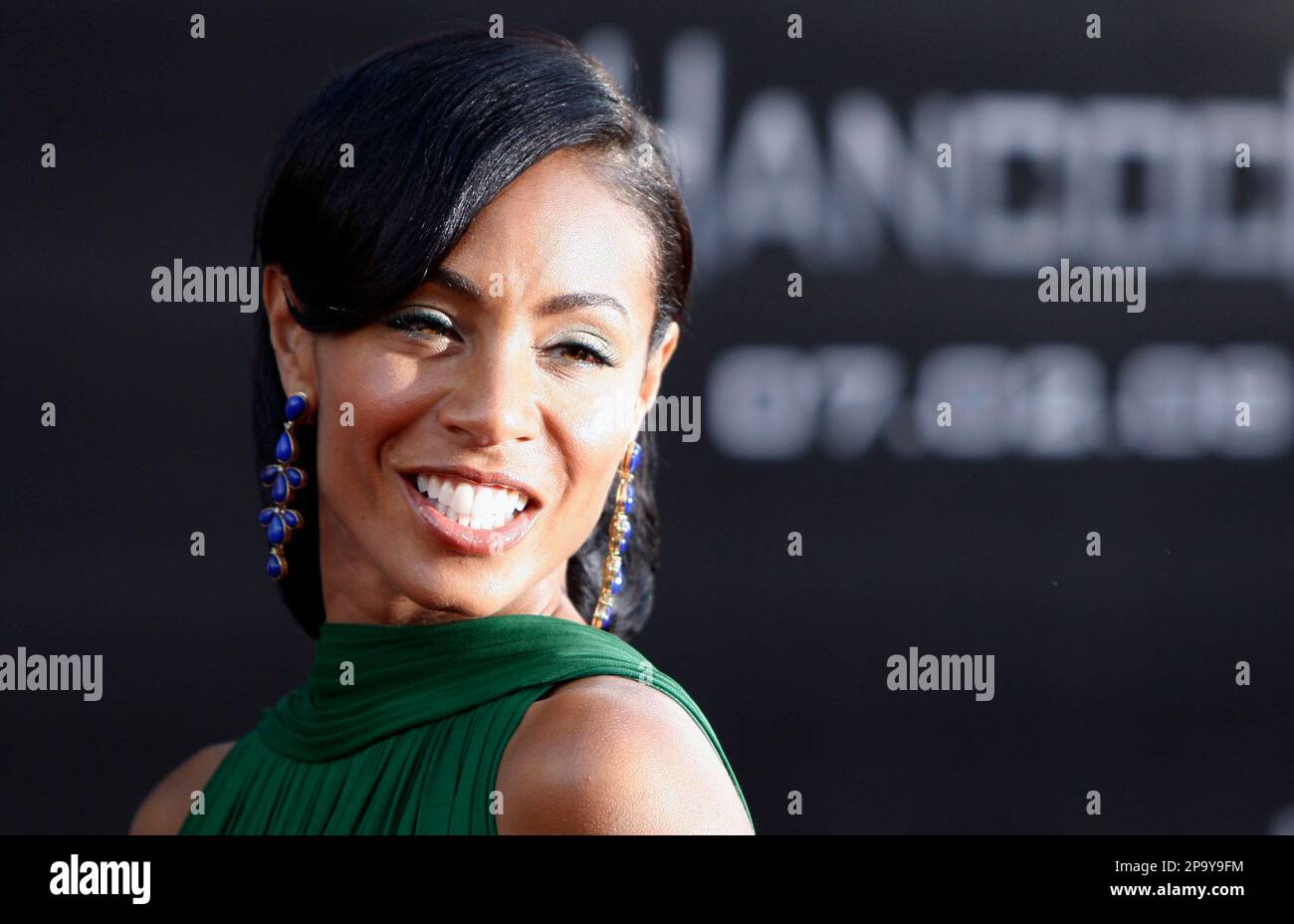 Actress Jada Pinkett-Smith arrives at the "Hancock" premiere Monday ...