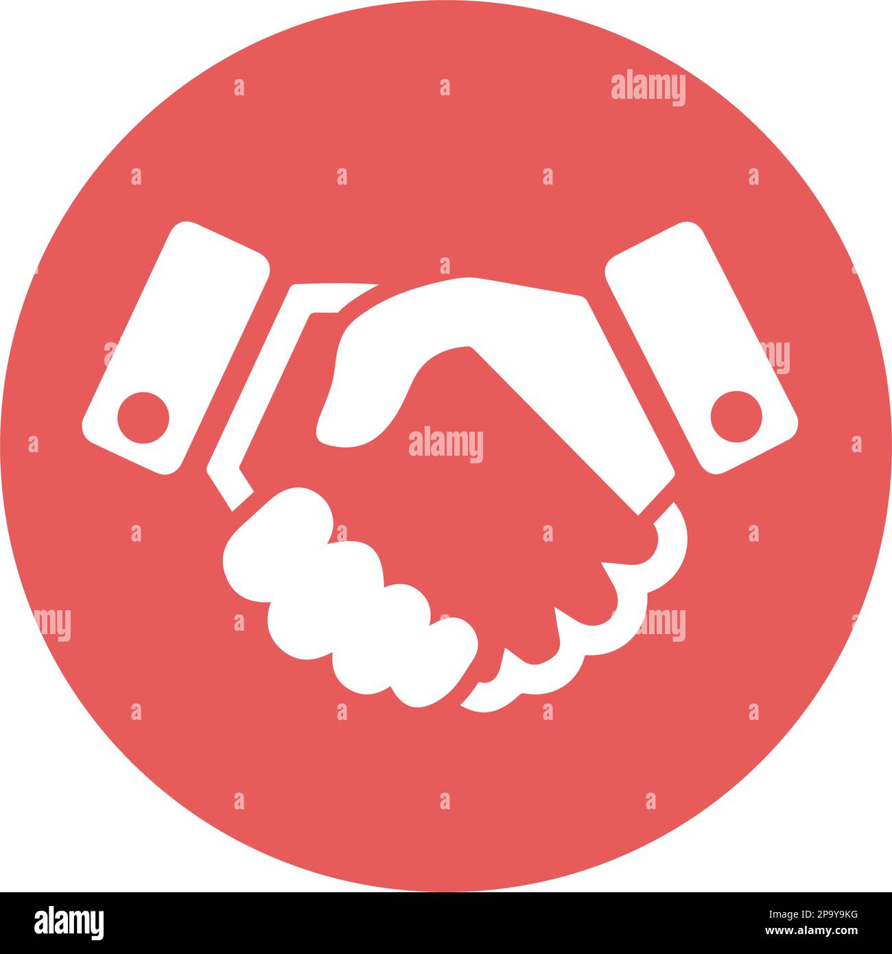 Agreement business deal or handshake icon. Use for commercial, print ...