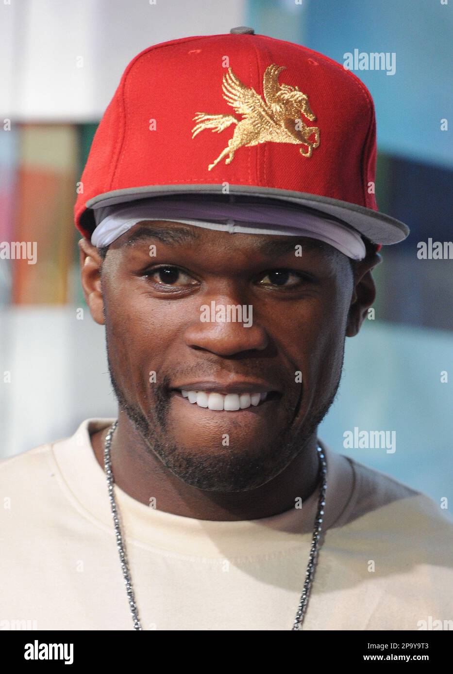 Rapper 50 Cent, from the group G-Unit makes an appearance on MTV's ...