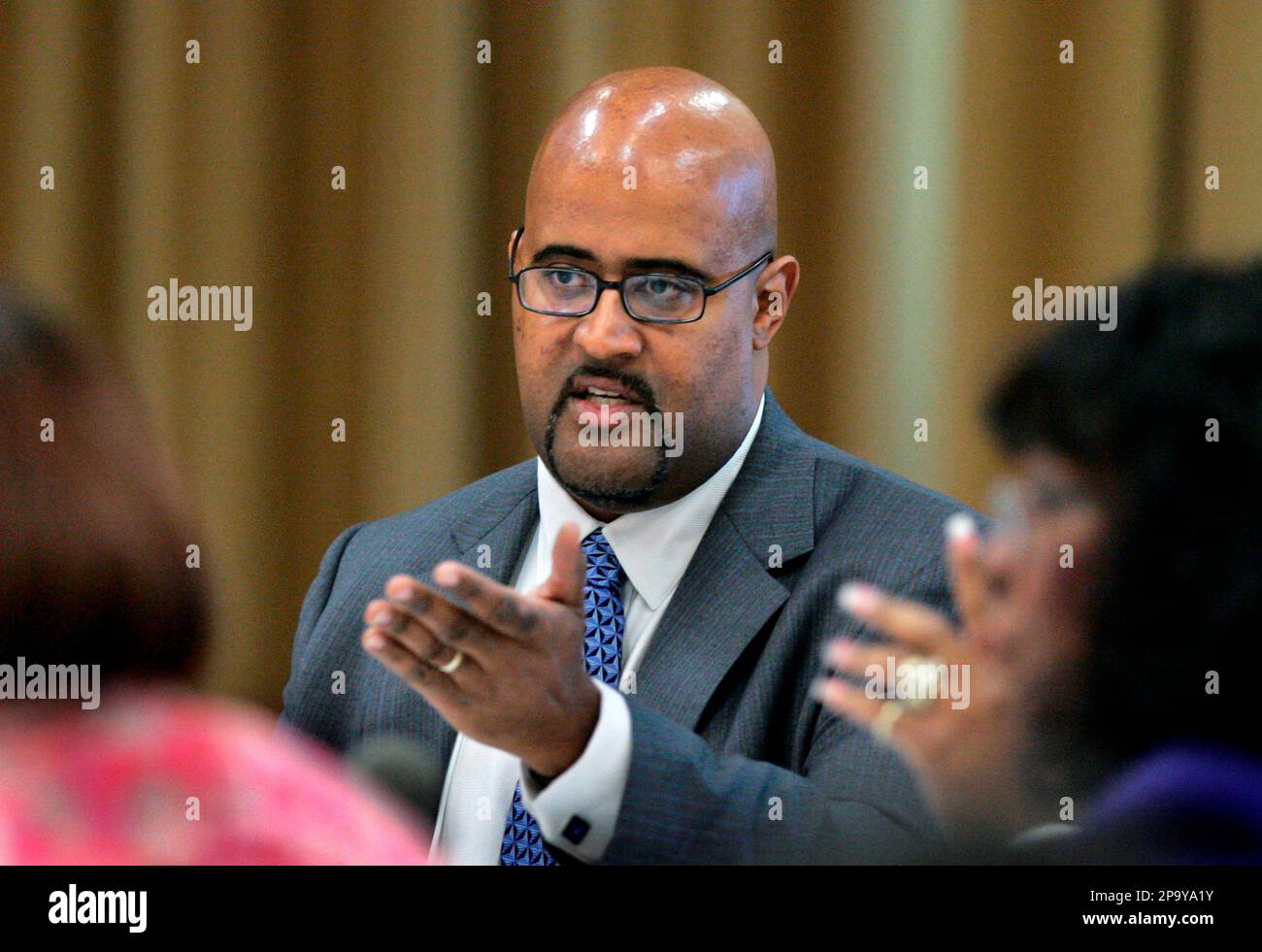 Detroit City council President Ken Cockrel Jr., yields the floor during ...