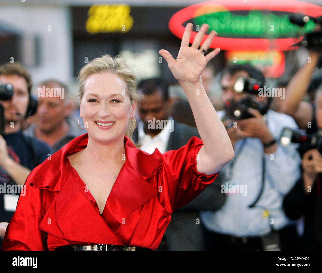 U.S. actress Meryl Streep arrives for the world premiere of her latest ...