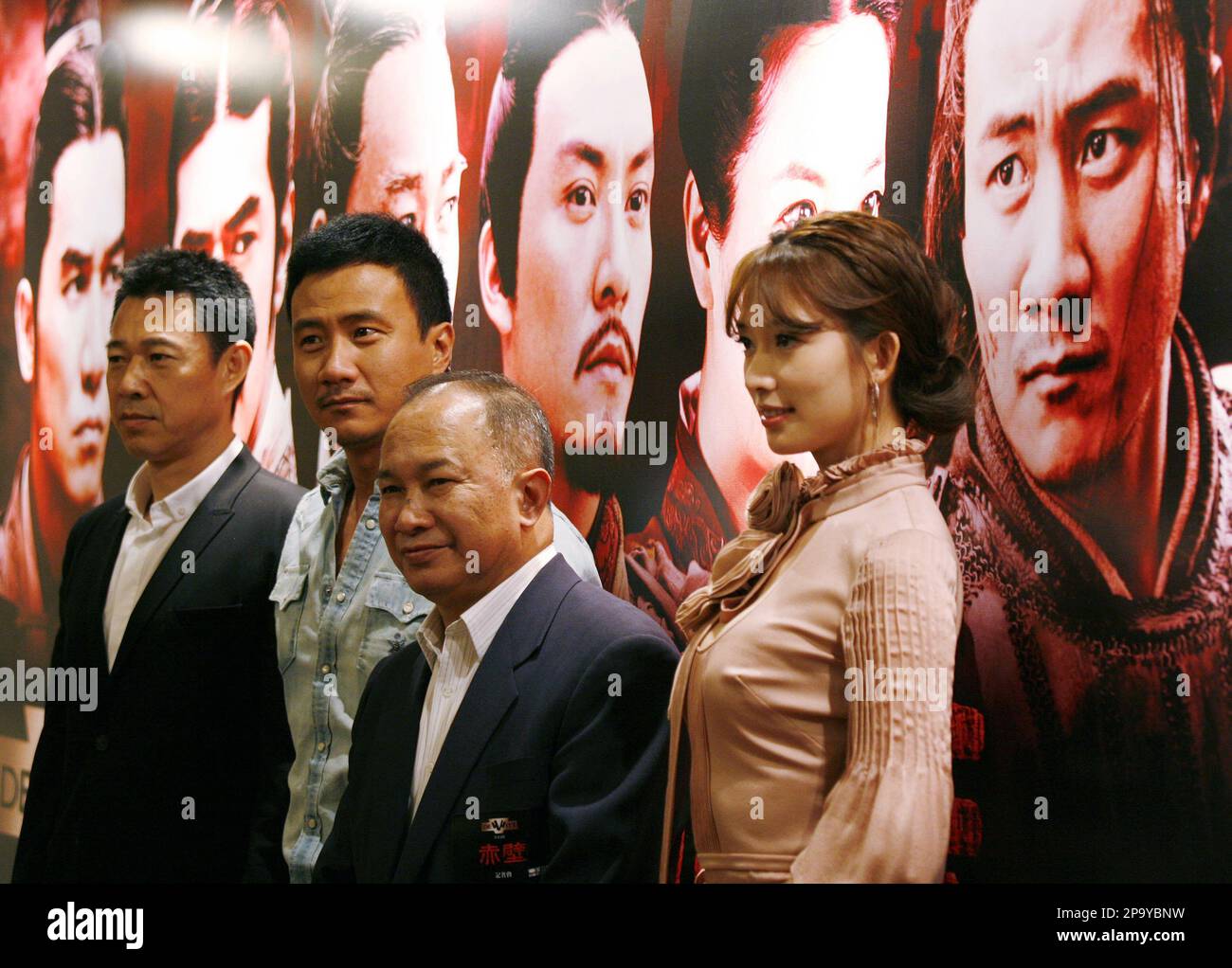 From left: Chinese actors Zhang Fengyi, Hu Jun, Hong Kong director John ...