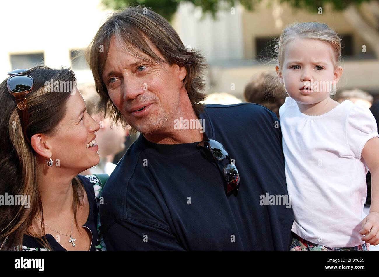Actor Kevin Sorbo, center, his wife Sam Jenkins, left, and his daughter ...
