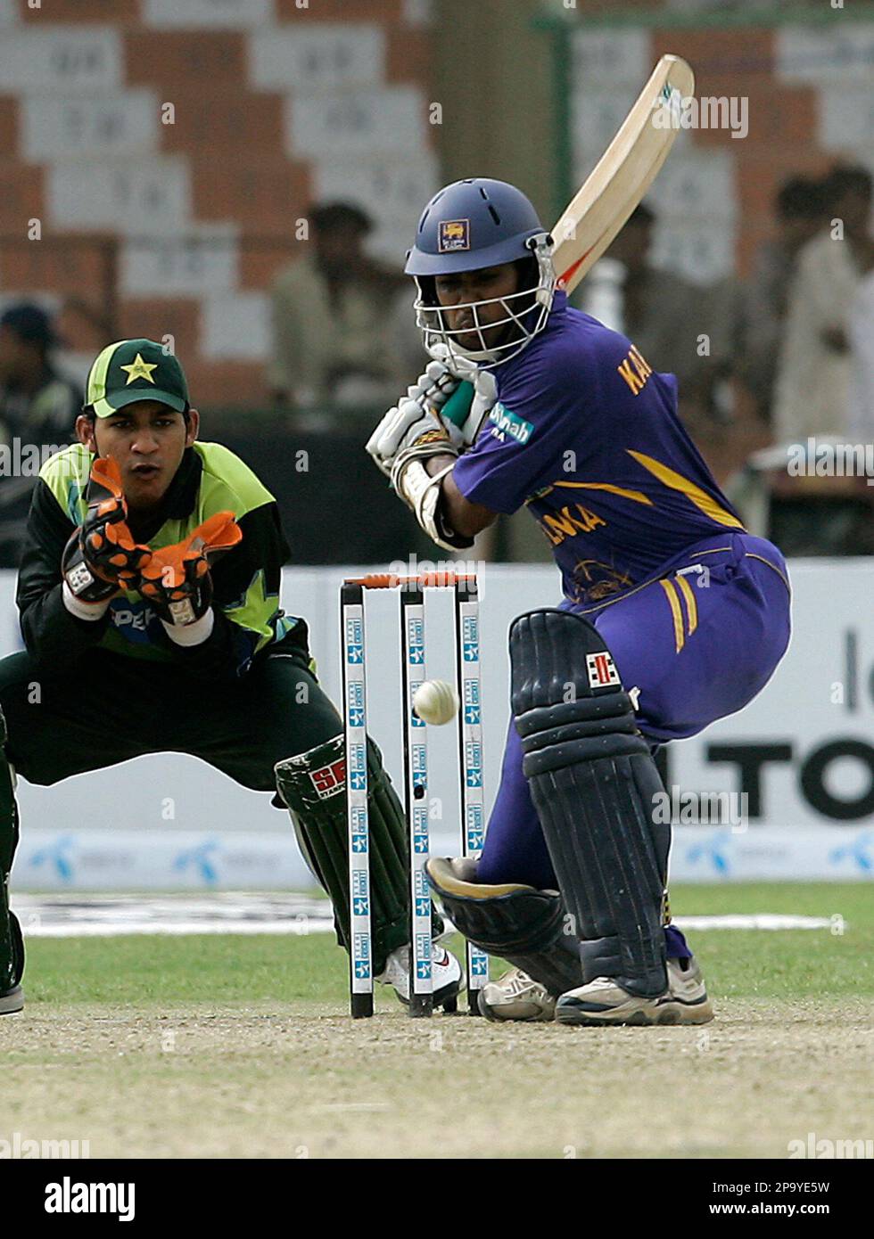 Sri Lankan batsman Chamra Kapugedera prepares to play a shot as ...