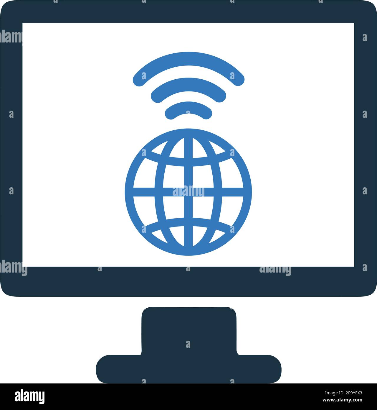 Browsing, global, internet icon isolated on white background. Simple ...