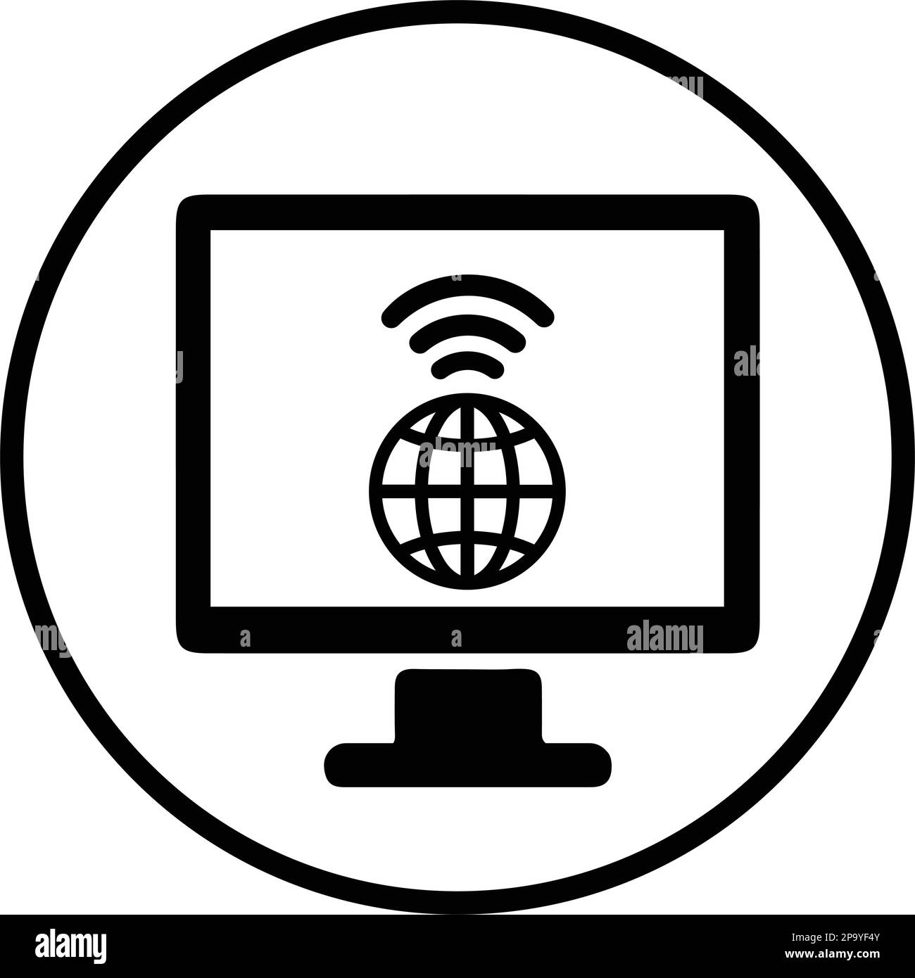 Browsing, global, internet icon isolated on white background. Simple ...