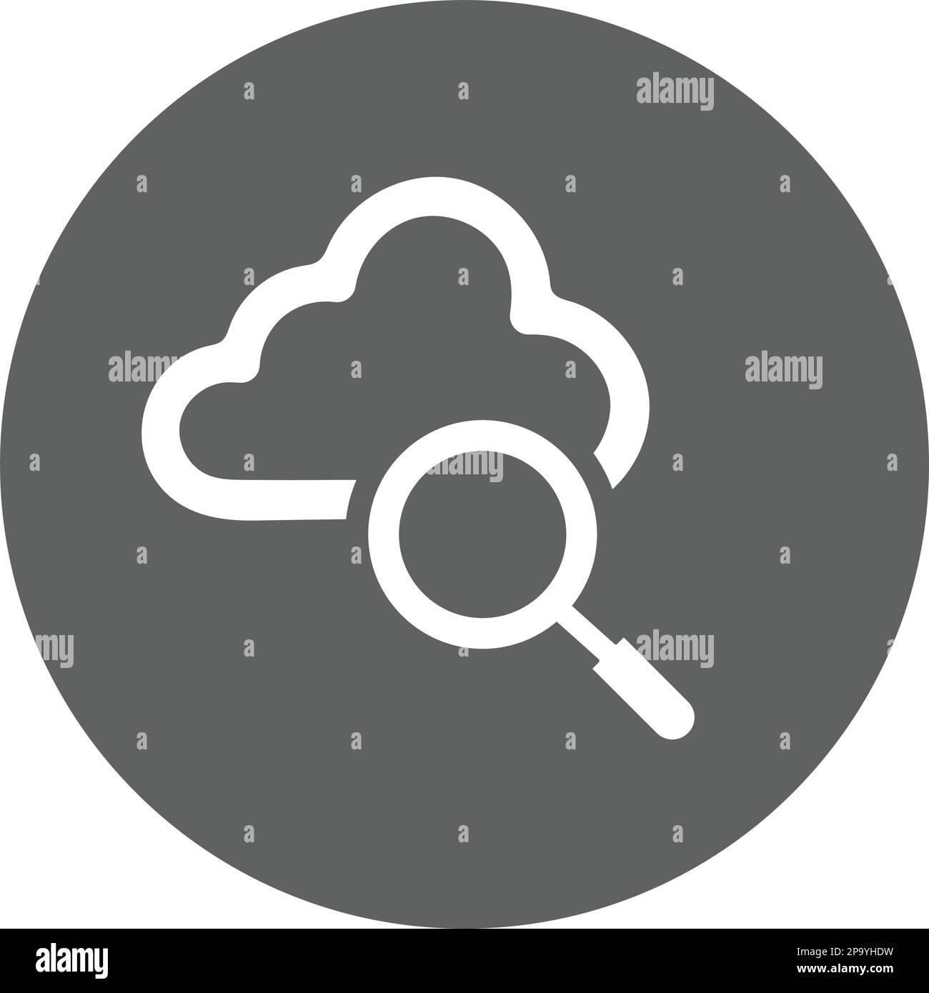 Find, cloud search icon. Beautiful design and fully editable vector for ...