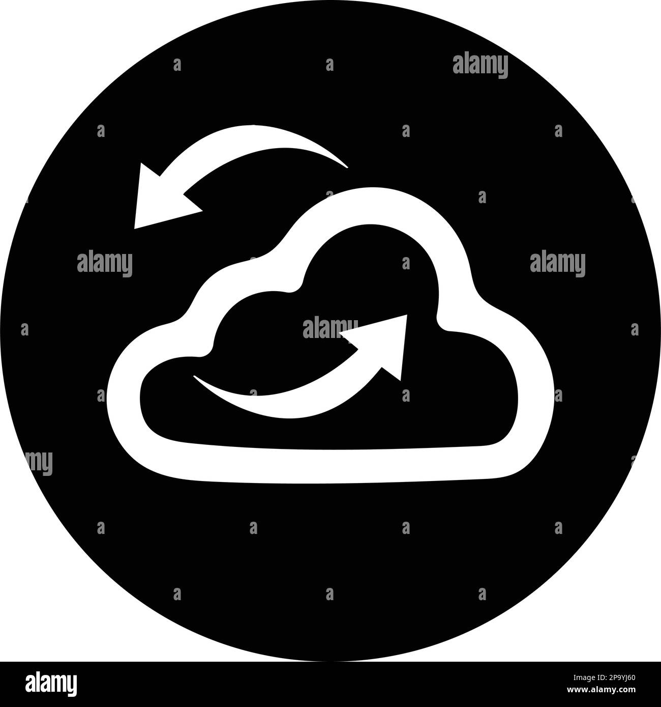 Cloud synchronization icon. Beautiful design and fully editable vector for commercial, print ...