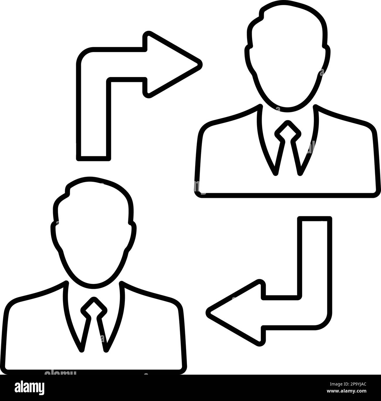 Employee Change Icon design template vector illustration for graphic ...