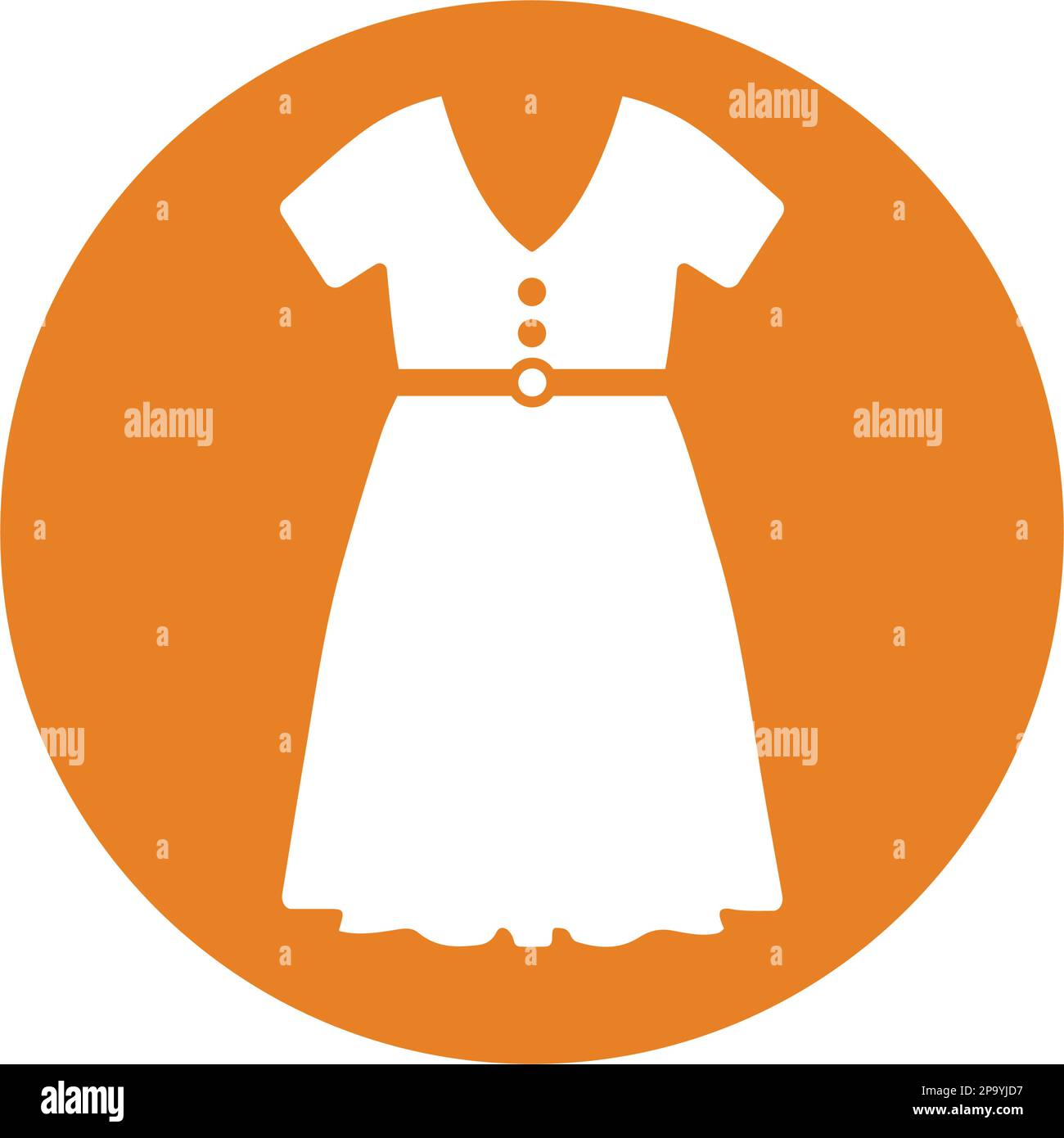 Women clothing, girl dress icon. Beautiful design and fully editable ...