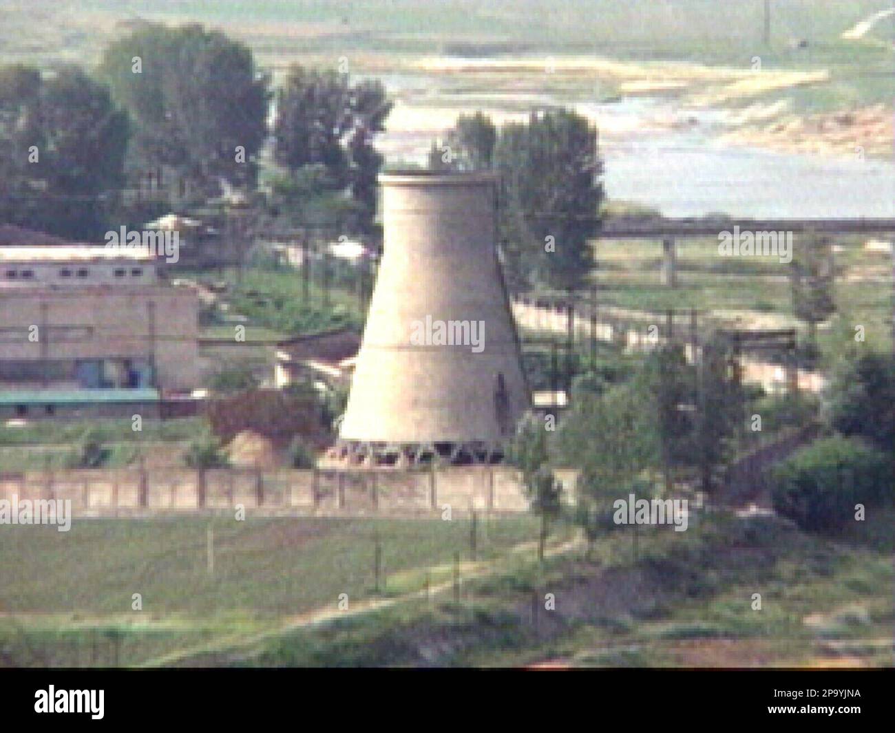 FIRST OF FIVE *** This image from television shows the demolition of ...