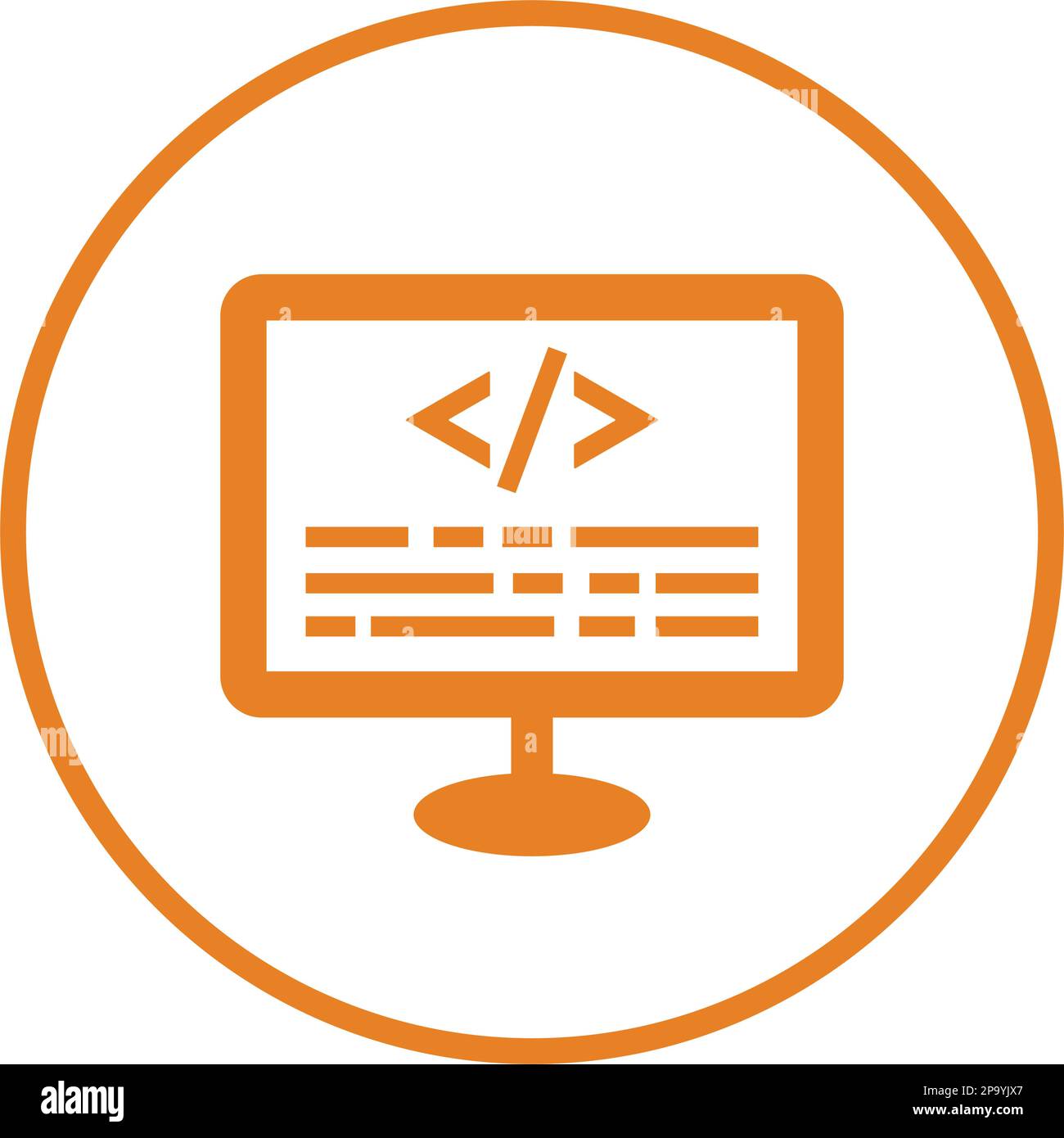 Coding Html Programming Icon Beautiful Design And Fully Editable Vector For Commercial Use
