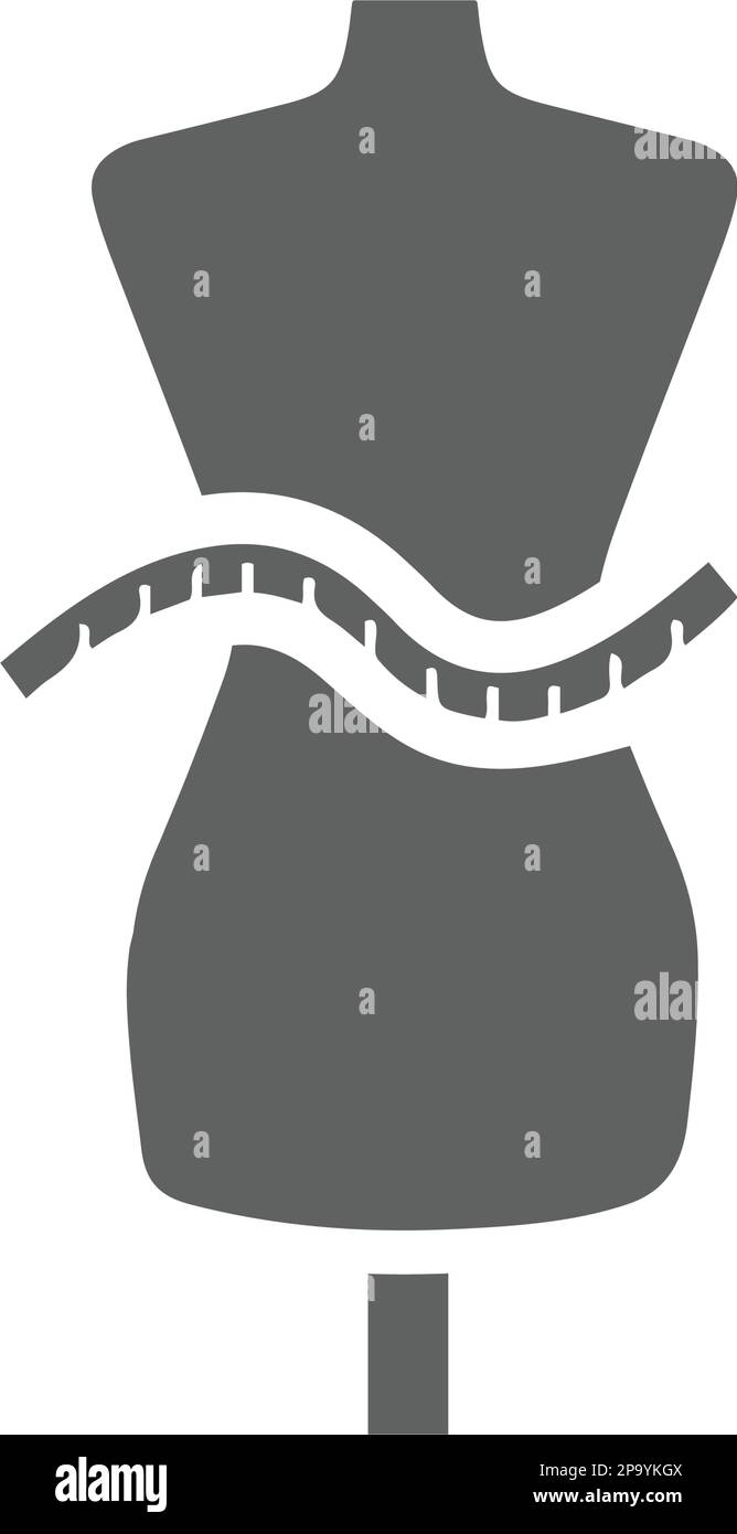 Cloth size guide icon / clothing measurement. Use for commercial, print ...