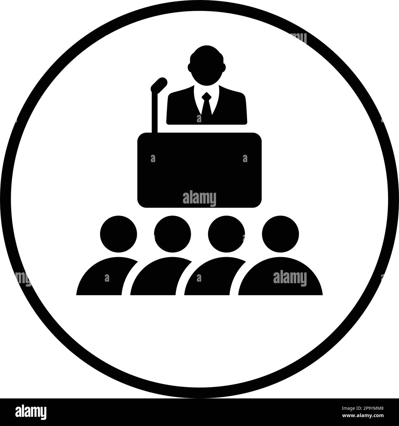 Class, presentation icon design template vector illustration for ...