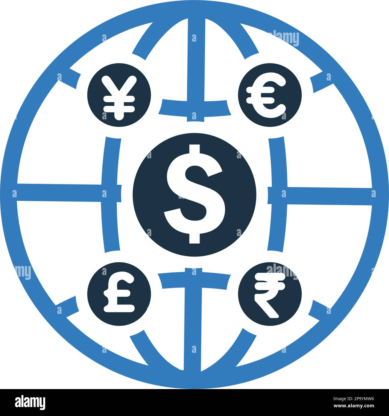 Globe global currency money Cut Out Stock Images & Pictures - Alamy