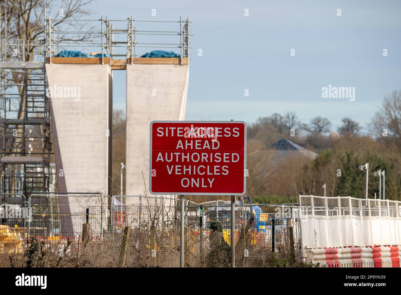 Harefield, UK. 11th March, 2023. HS2 High Speed Rail 2 construction for ...