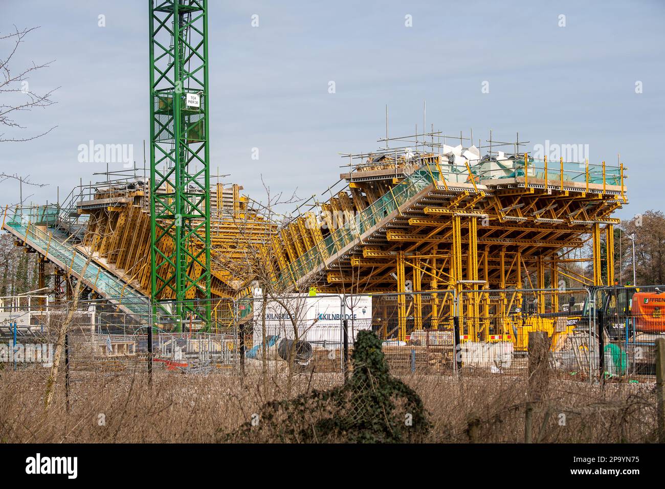 Harefield, UK. 11th March, 2023. HS2 High Speed Rail 2 construction for ...