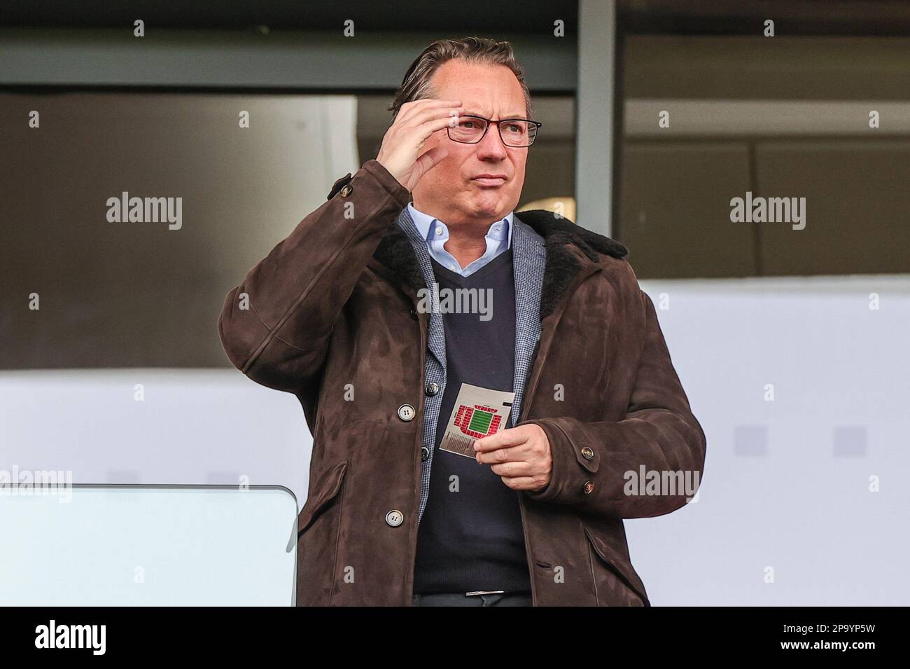 Bristol, UK. 11th Mar, 2023. Simon Sadler owner of Blackpool during the ...