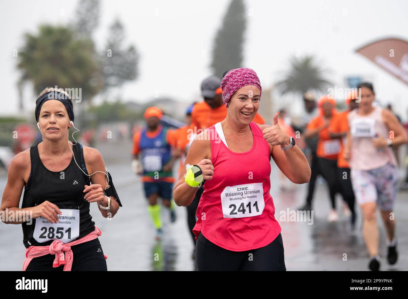Swakopmund, Namibia. 11th Mar, 2023. Runners participate in the 2023 ...