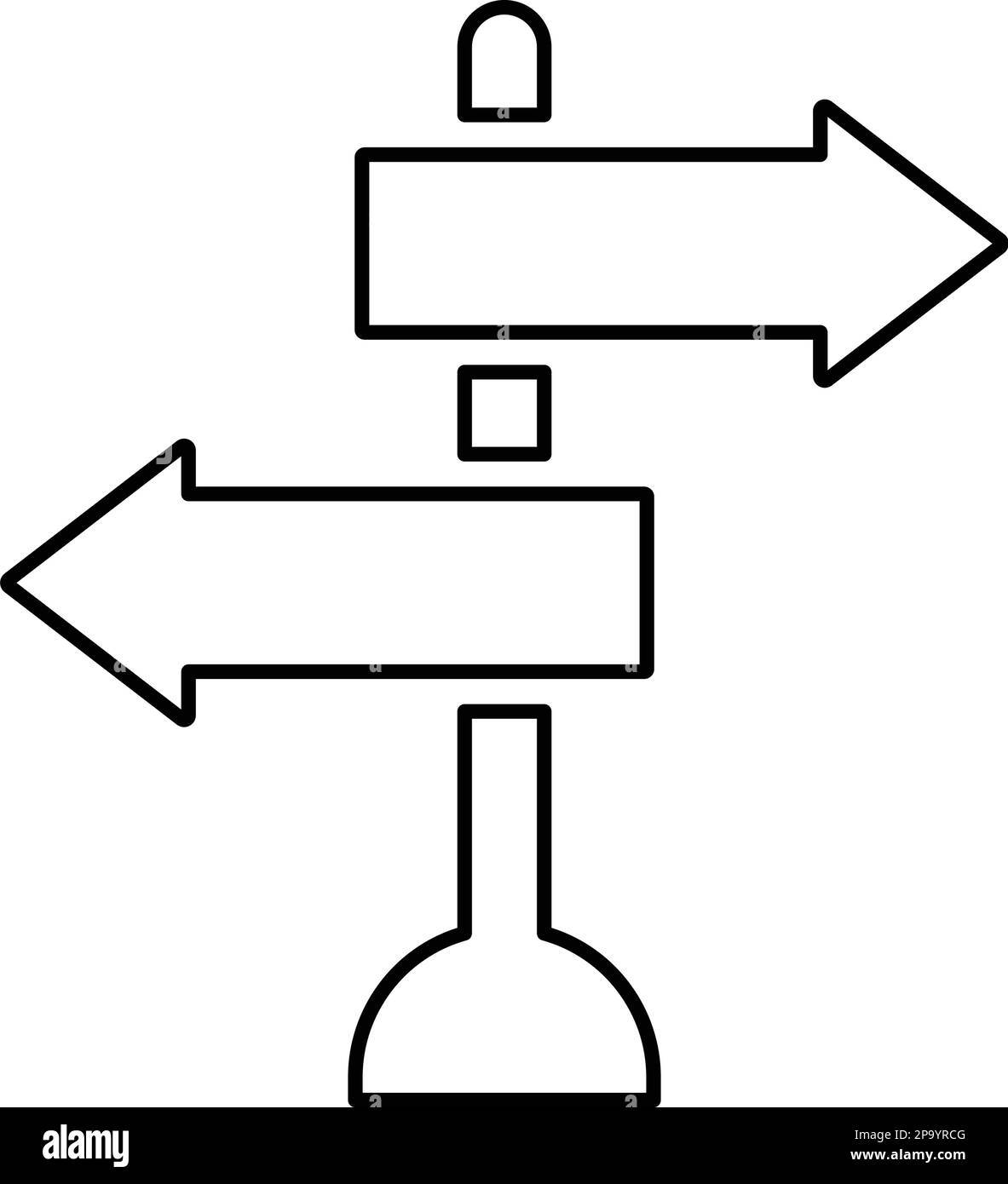 Direction Sign icon. Flat style vector EPS use in infographics,web ...