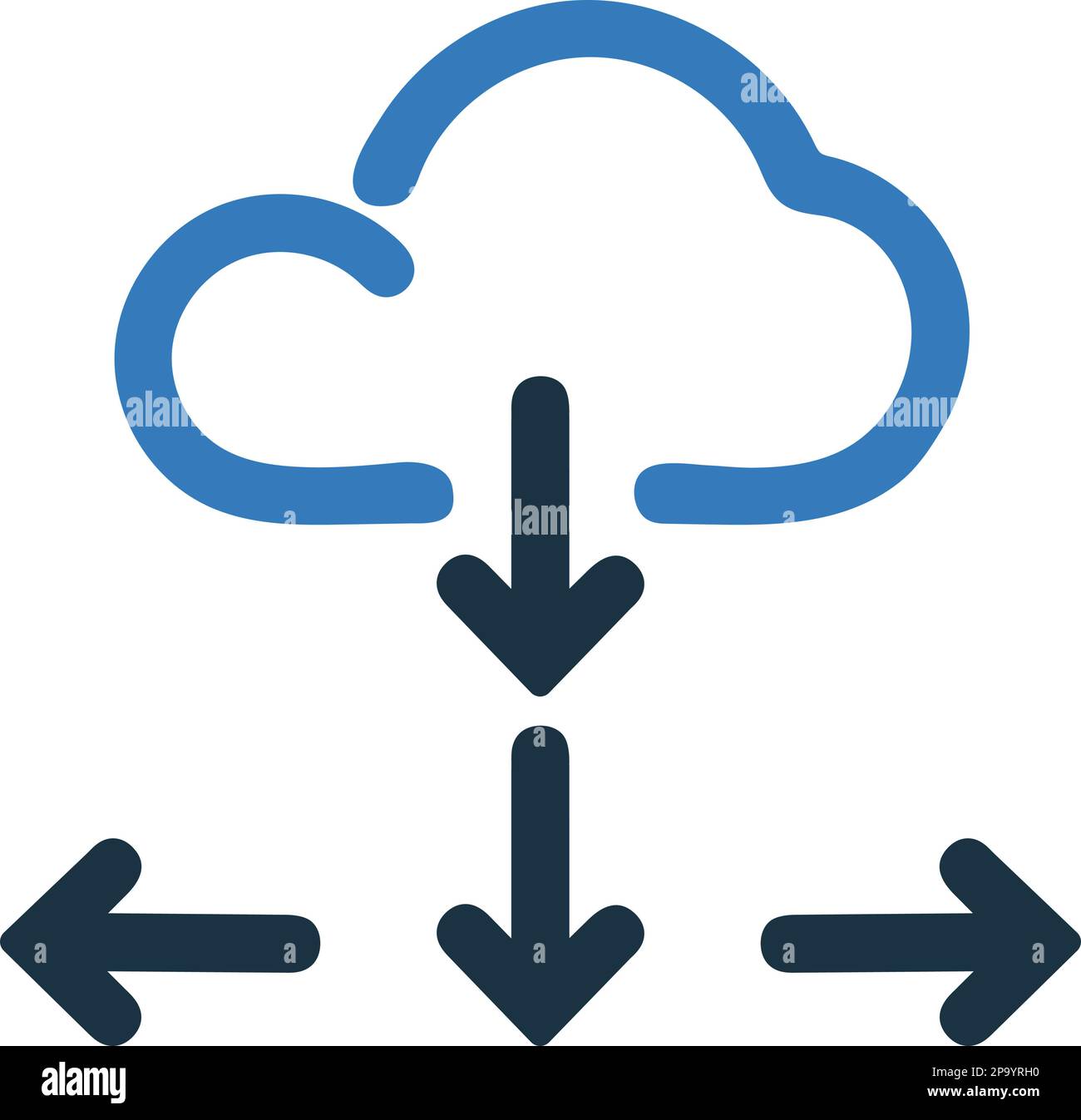 Cloud Computing Networking Icon Beautiful Design And Fully Editable Vector For Commercial