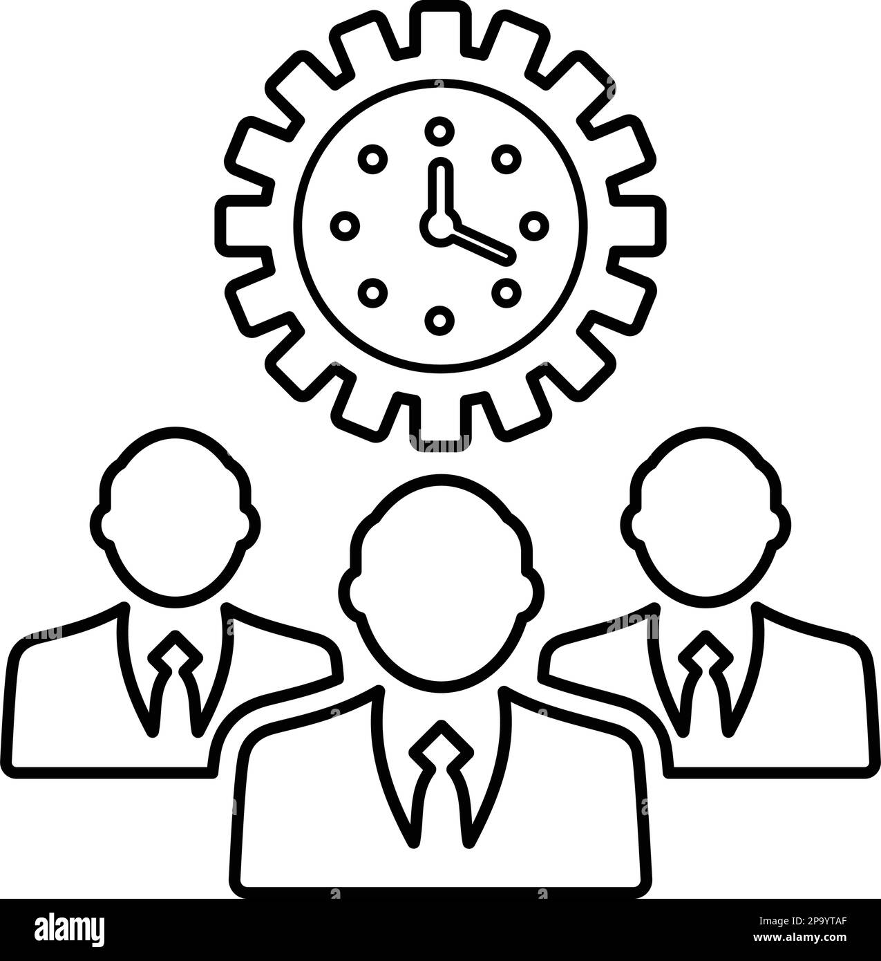 Business hours icon. Flat style vector EPS use in infographics,web ...