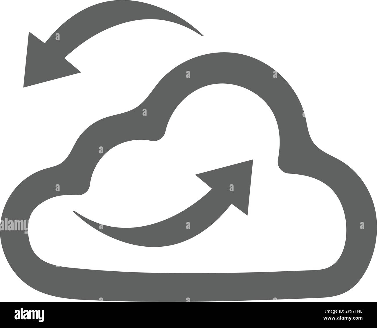 Cloud synchronization icon. Beautiful design and fully editable vector for commercial, print ...