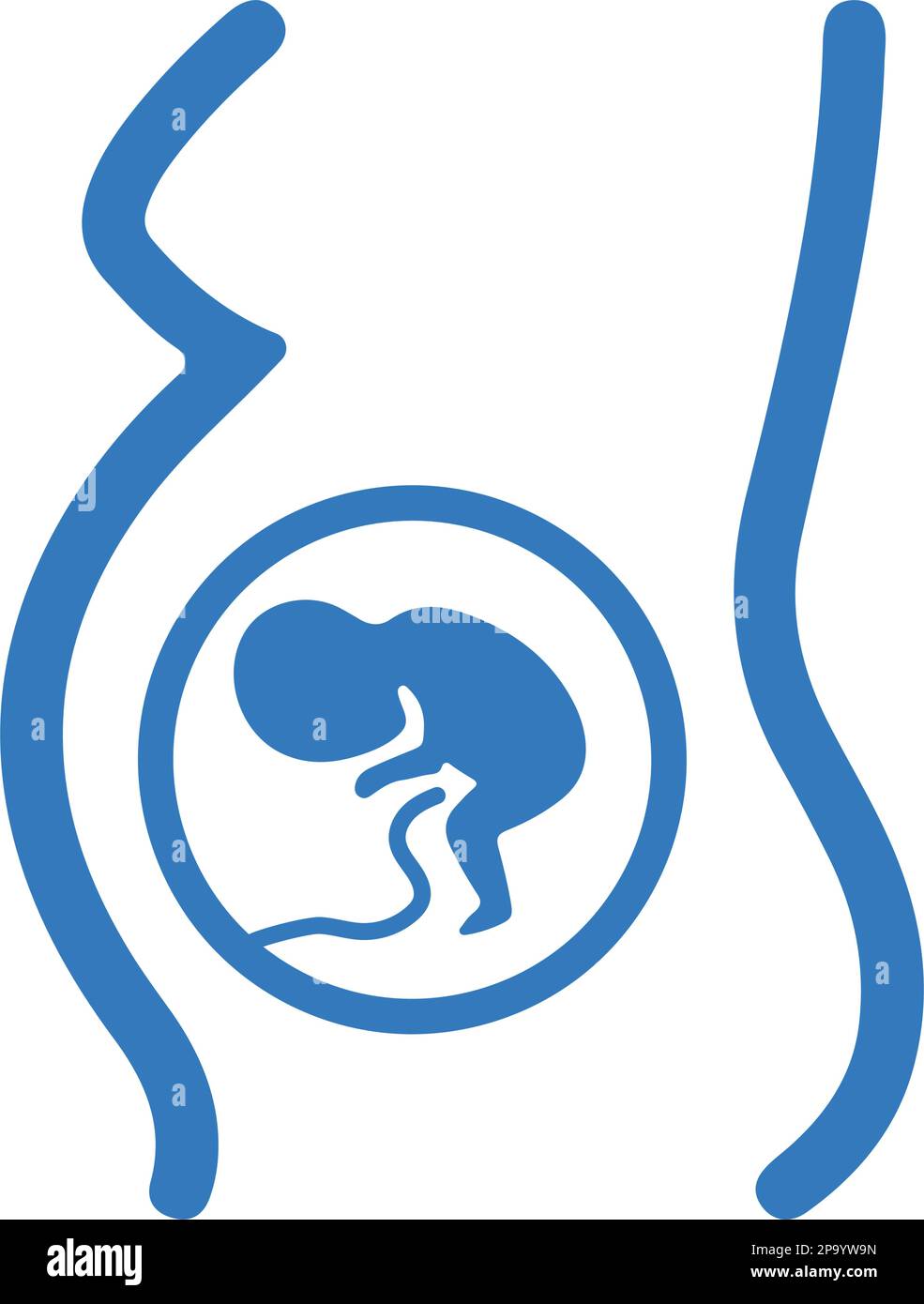 Embryo, fetus, mother, pregnancy icon. Beautiful design and fully ...