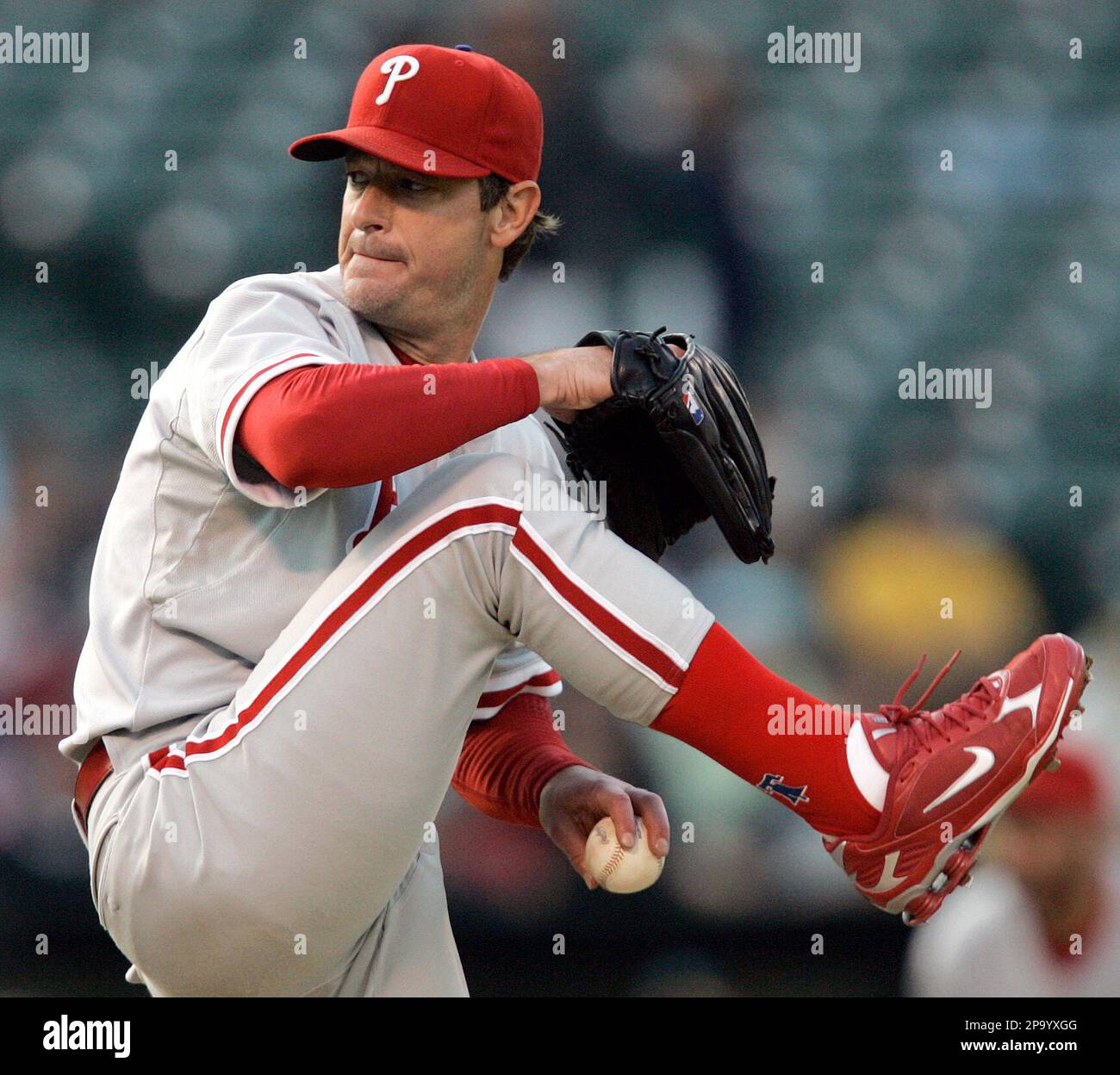 Philadelphia Phillies' Jamie Moyer pitches against the Oakland ...