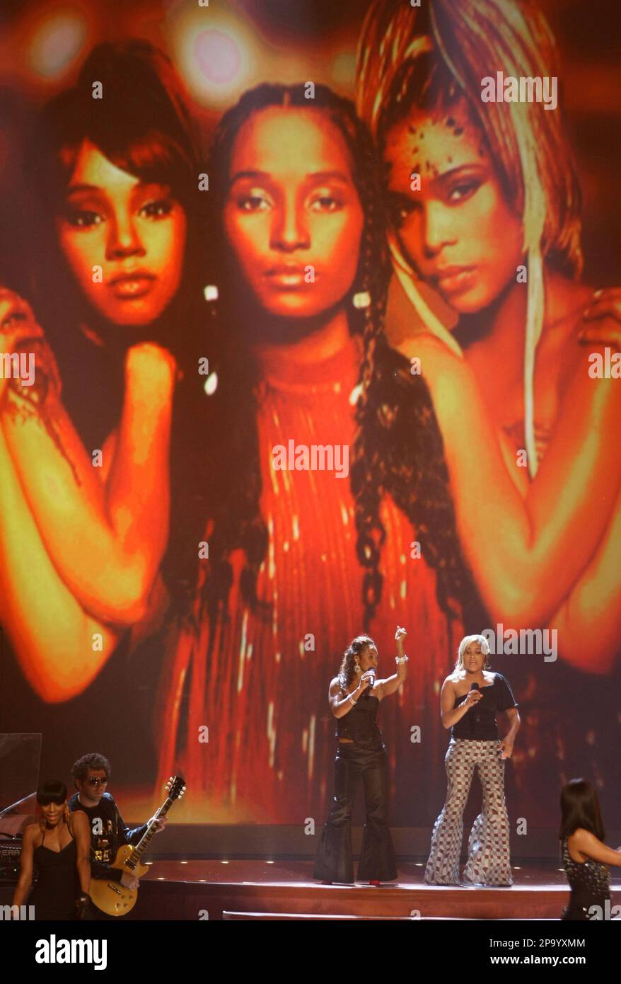 TLC performs at the BET Awards on Tuesday June 24, 2008 in Los Angeles ...