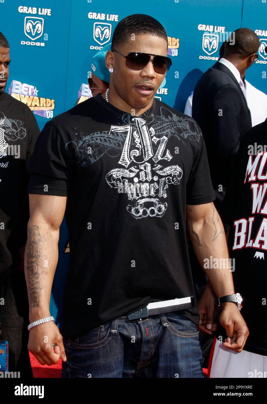 Rapper Nelly arrives at the BET Awards on Tuesday, June 24, 2008 in Los ...