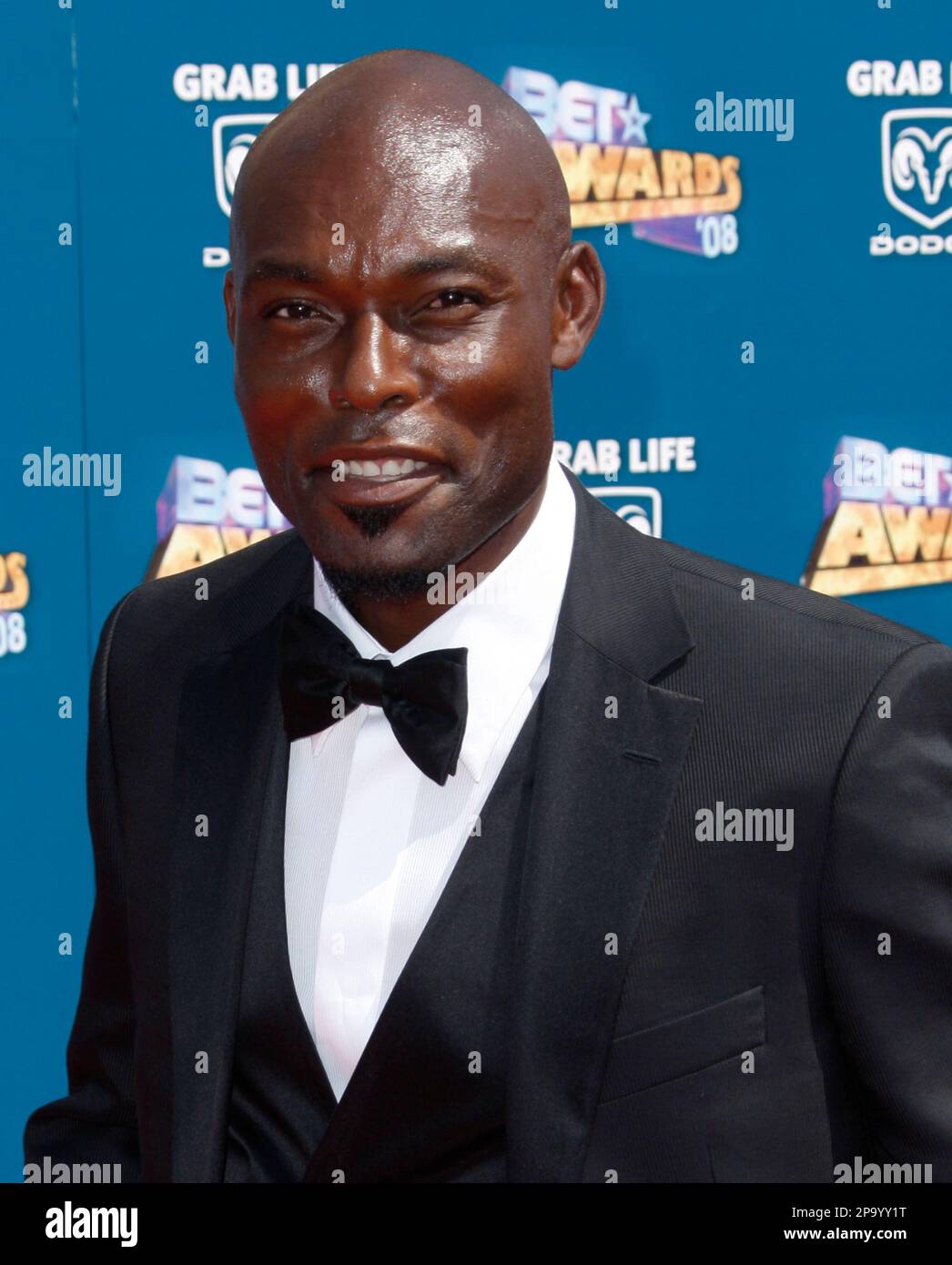 Jimmy Jean-Louis arrives at the the BET awards on Tuesday June 24, 2008 ...