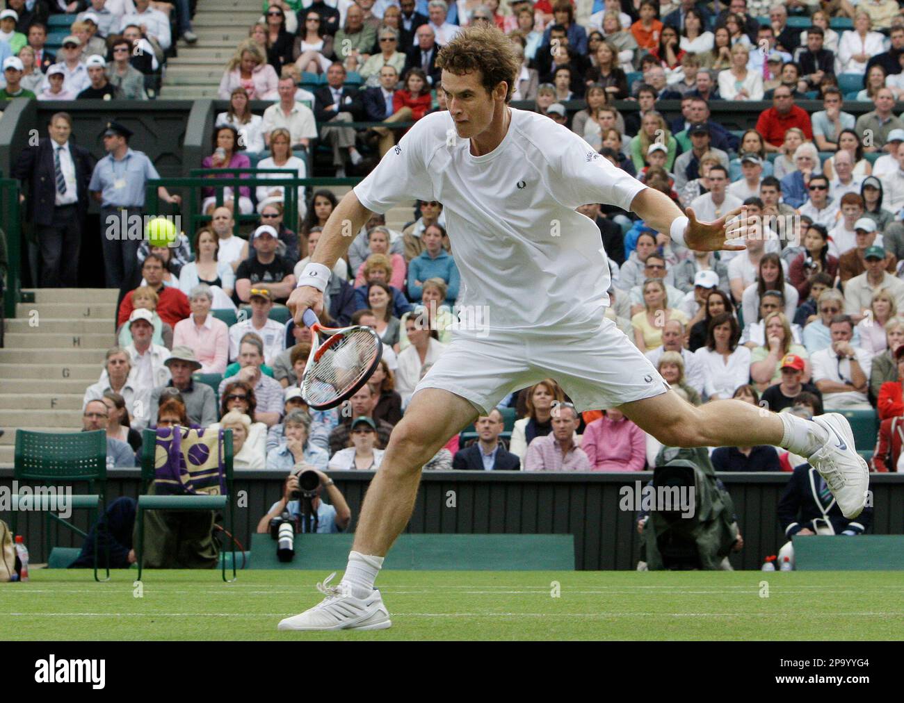 Britain's Andrew Murray in action during his first round match against ...