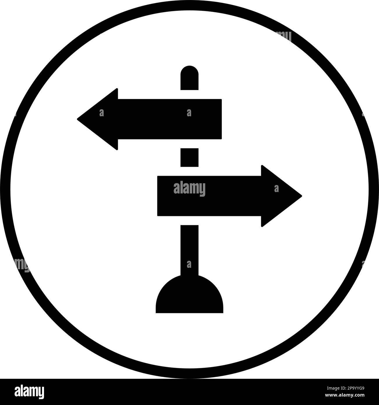 Direction Sign icon. Flat style vector EPS use in infographics,web ...