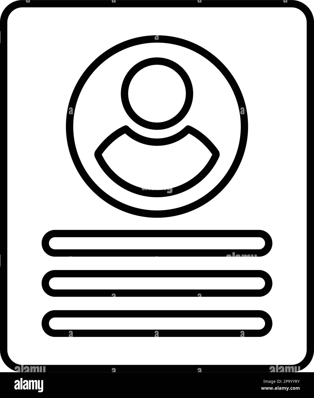 Employee Profile icon. Flat style vector EPS use in infographics,web ...