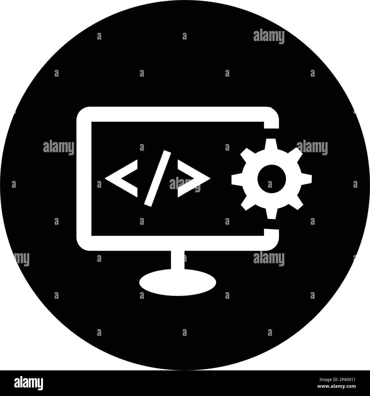 code, html management icon. Beautiful design and fully editable vector ...