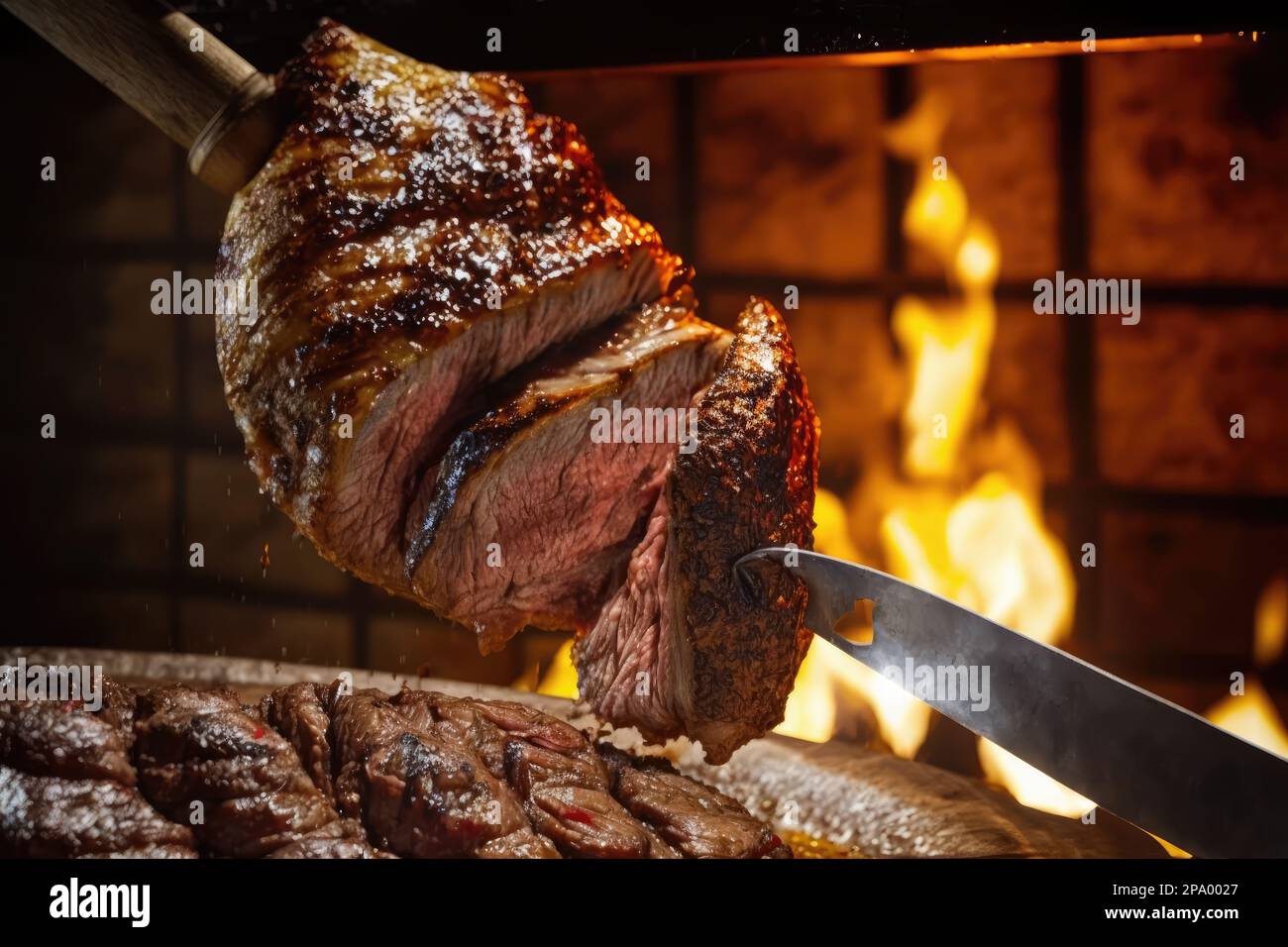 Picanha on a skewer hi-res stock photography and images - Alamy
