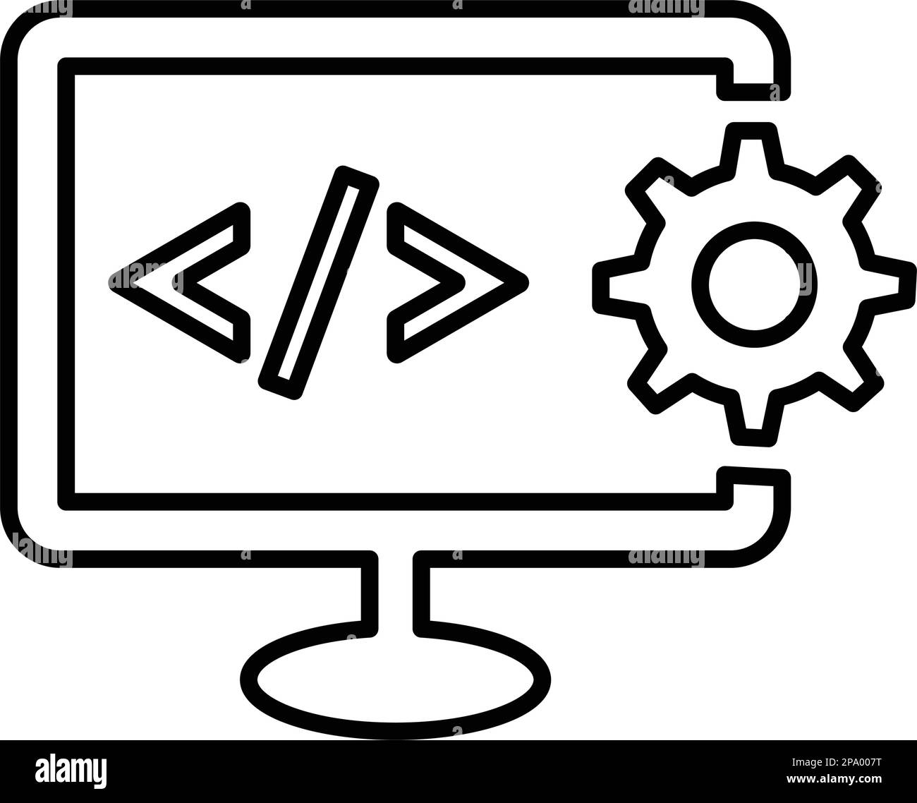 Code Html Management Icon Beautiful Design And Fully Editable Vector