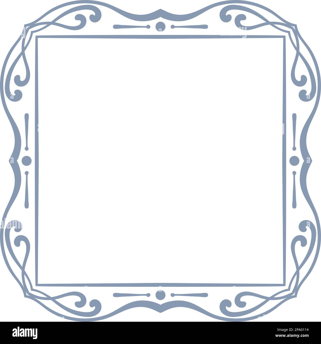 Square frame Isolated design element Stock Vector Image & Art - Alamy